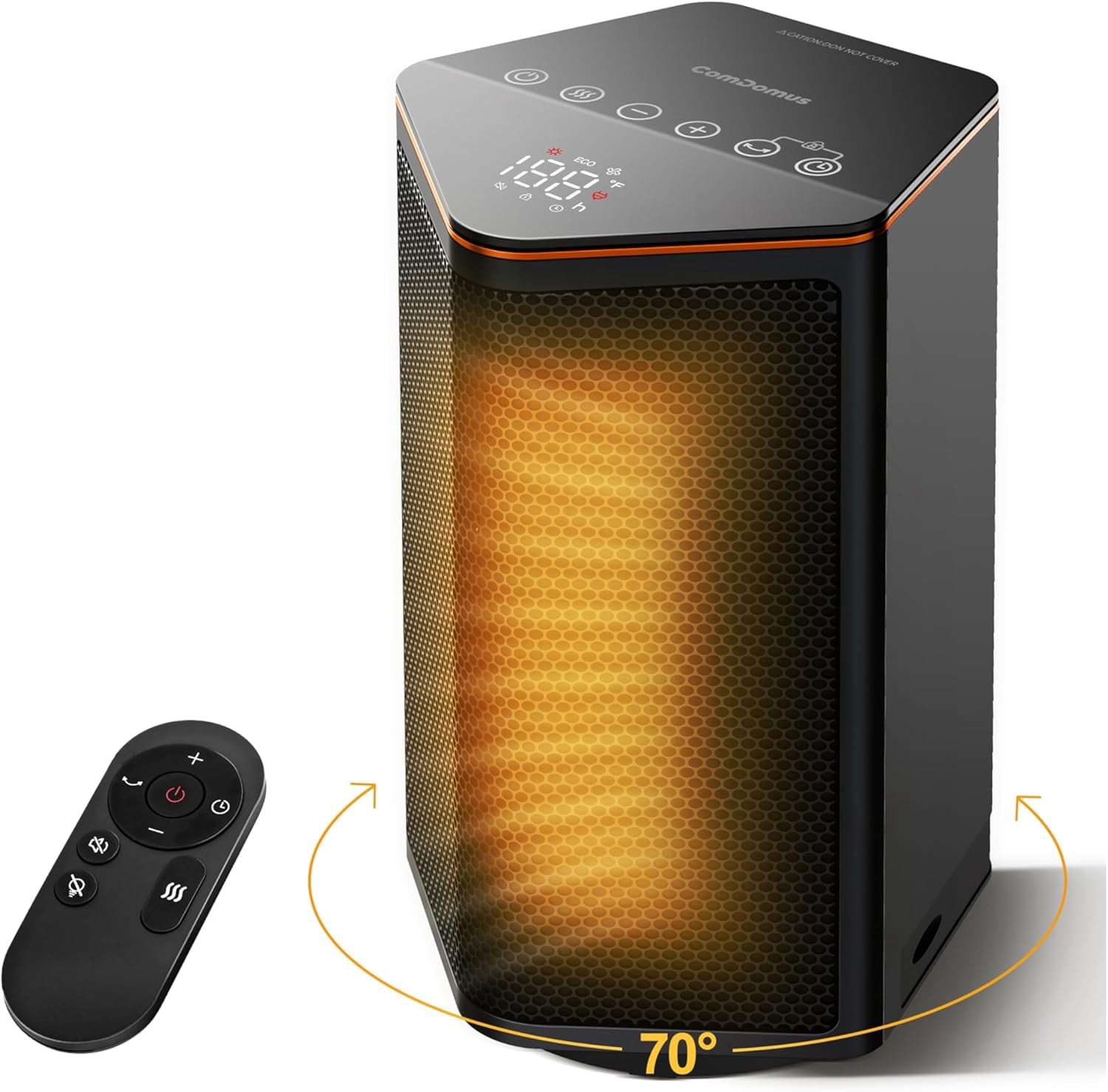 Small Space Heater, 1500W Portable Heaters for Indoor Use with ...