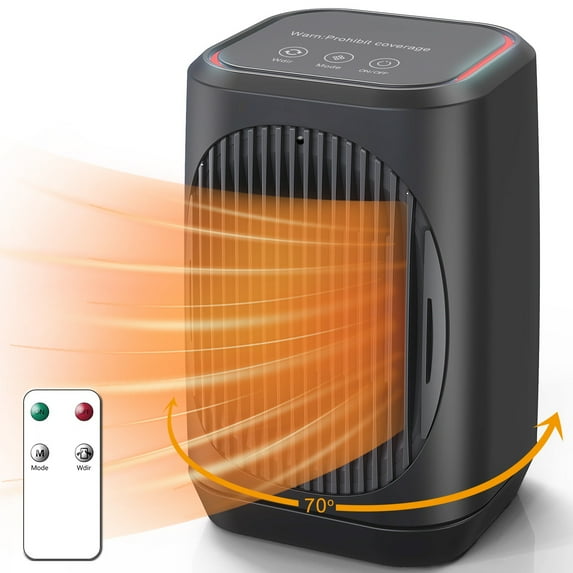 Small Space Heater, Portable Electric Heaters for Indoor Use With 3 ...
