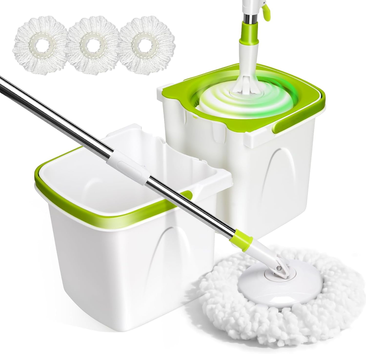Small Spin Mop,Mop and Bucket Set,Microfiber Spin Mops with Bucket ...