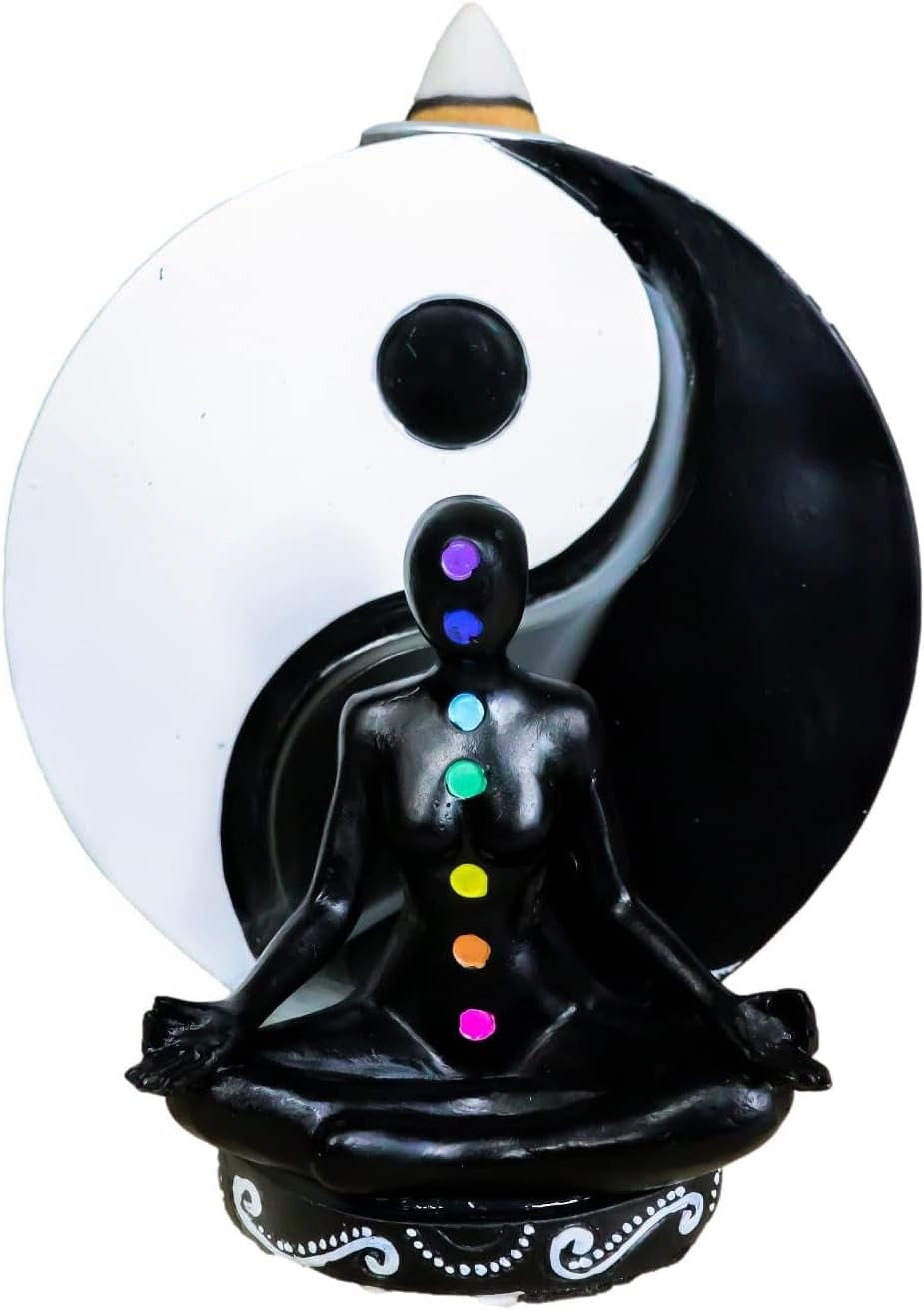Small Spiritual Harmony Chakra Yoga Avatar Sitting in Meditation with ...