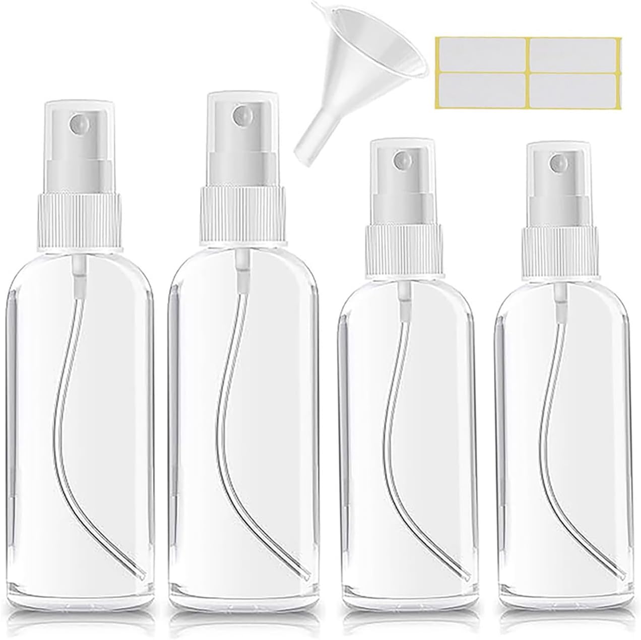 Small Spray Bottle, Clear Empty Mini Travel Plastic Bottle. Premium ...