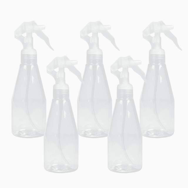 Small Spray Bottles 7oz/200ml - PET Plastic Round Shape Empty Spray ...