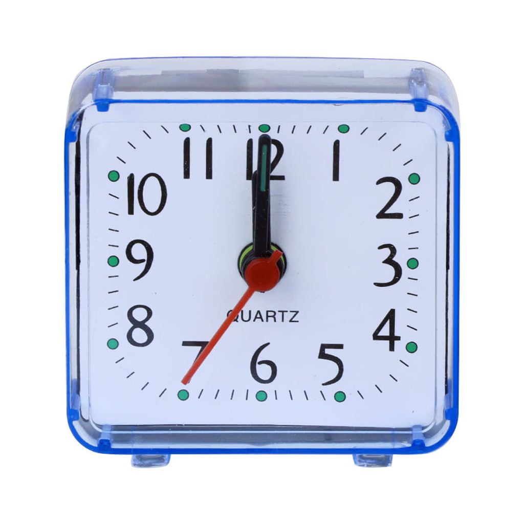 Small Square Alarm Clock Portables Travel Trip Pocket for Time Clocks ...