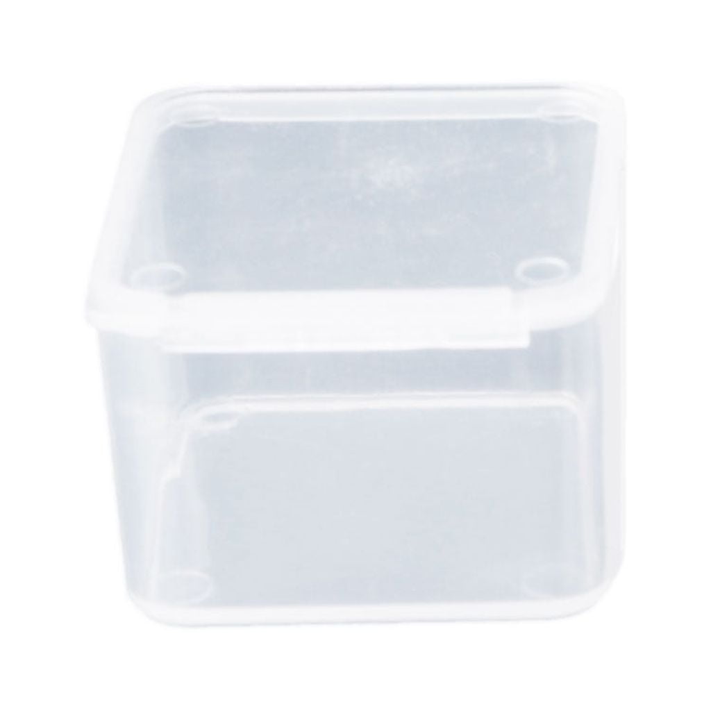 Small Square Clear Plastic Jewelry Storage Boxes Beads Crafts for Case ...