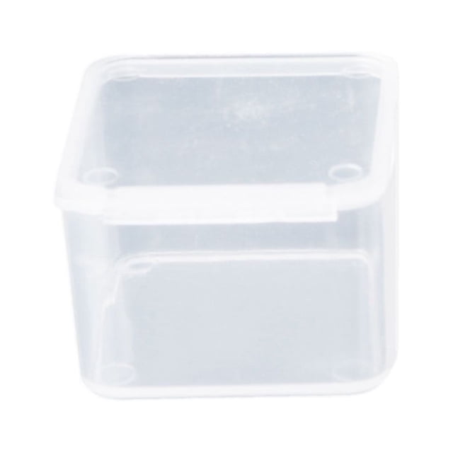 Small Square Clear Plastic Jewelry Storage Boxes Beads Crafts for Case ...