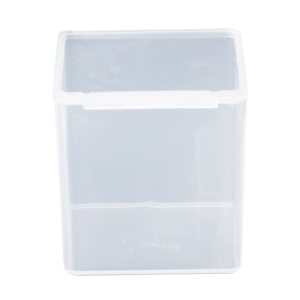 Small Square Clear Plastic Jewelry Storage Boxes Beads Crafts for Case ...