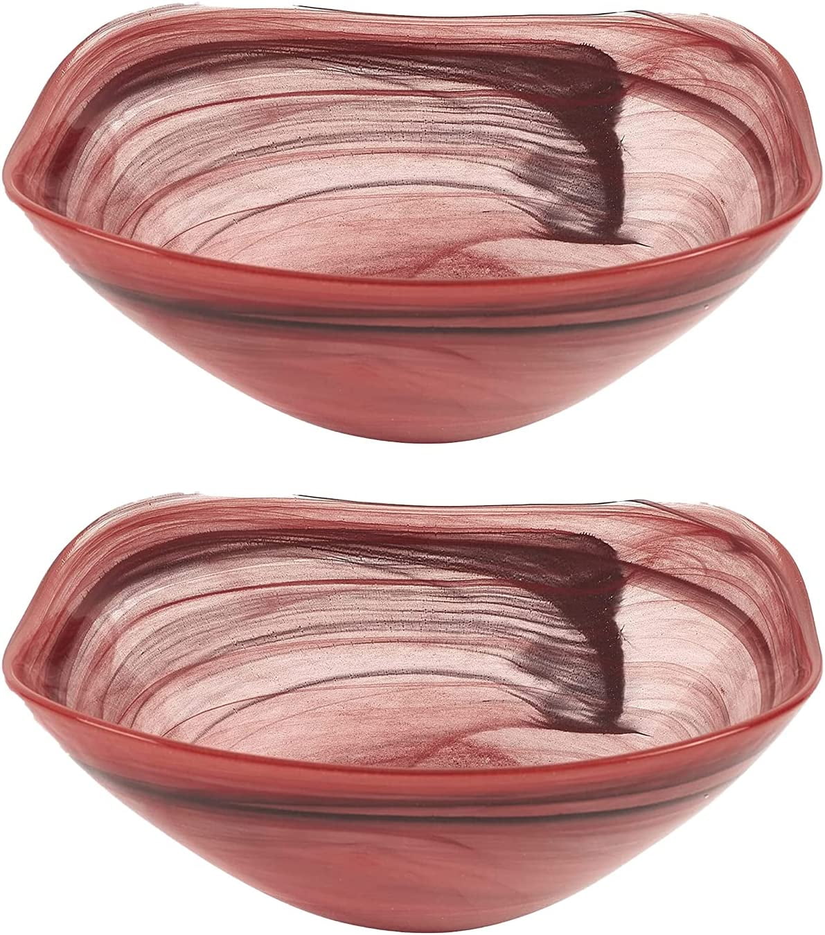 Small Square Decorative Bowl, Alabaster Glass Candy Dish, Home Décor ...
