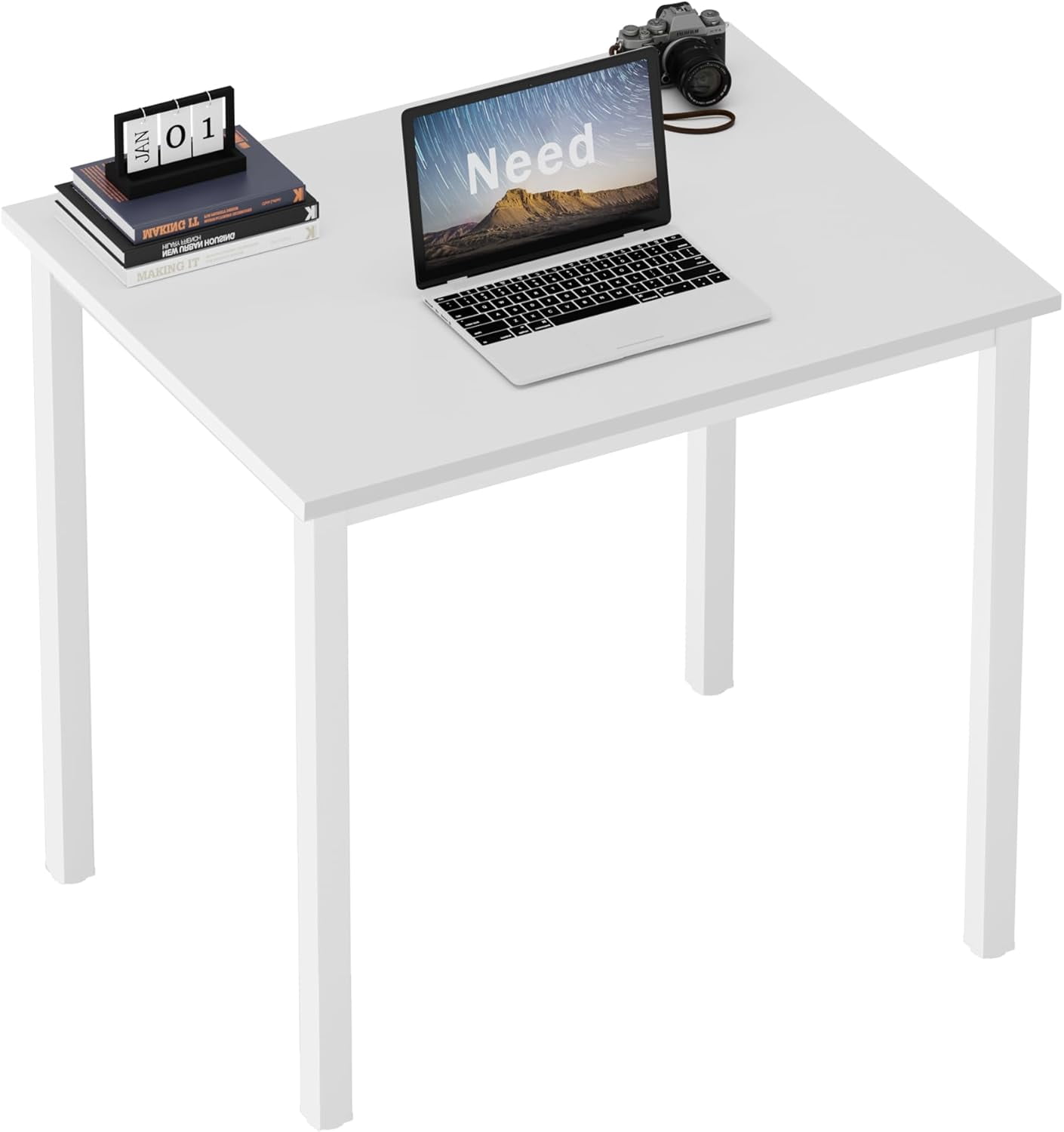Small Square Dining Table- 31-1/2'' Sturdy and Heavy Duty Writing Desk ...