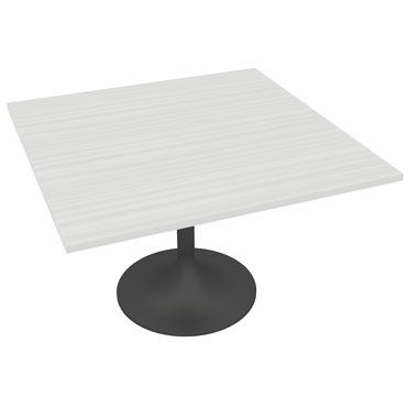 4 Person Square Meeting Table With Square Metal Base 46" Square Table ...