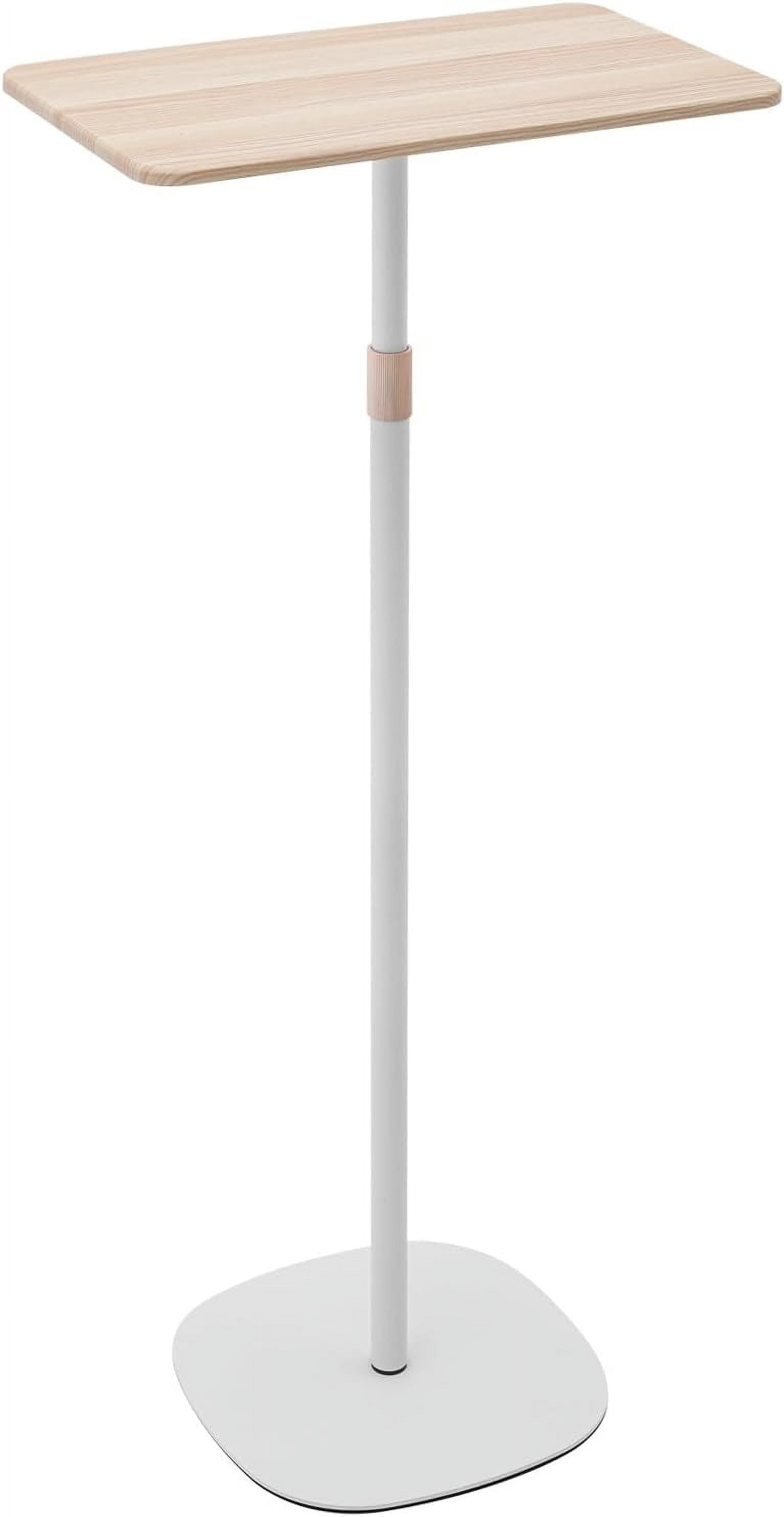 Small Square Side Table, Height Adjustable Tall End Table Drink Table ...