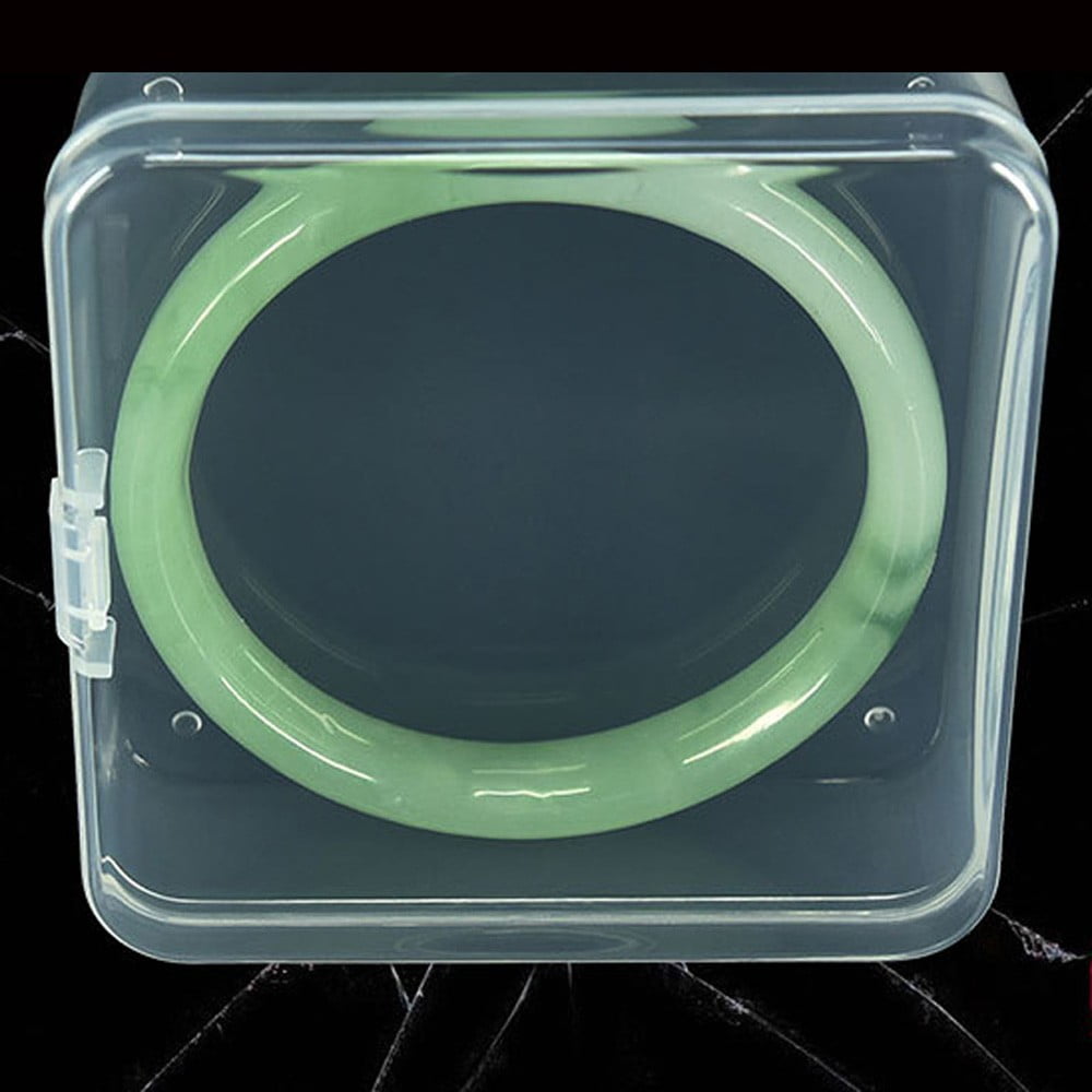 Small Square Transparent Plastic Storage Box Jewelry Crafts Case Clear Container - Walmart.com