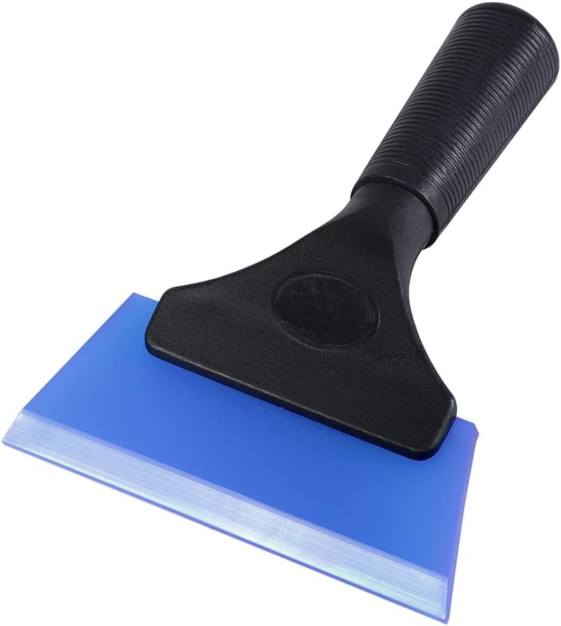 Small Squeegee with 5 Inch Dark Blue Rubber Blade Mini Wiper Window ...