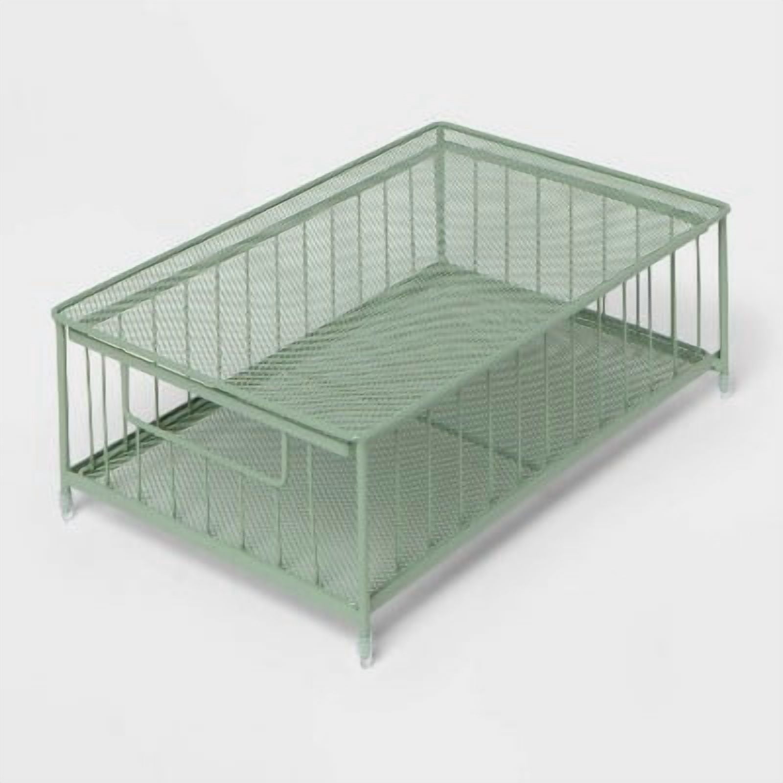 Small Stackable Slide Out Drawer-Green - Walmart.com