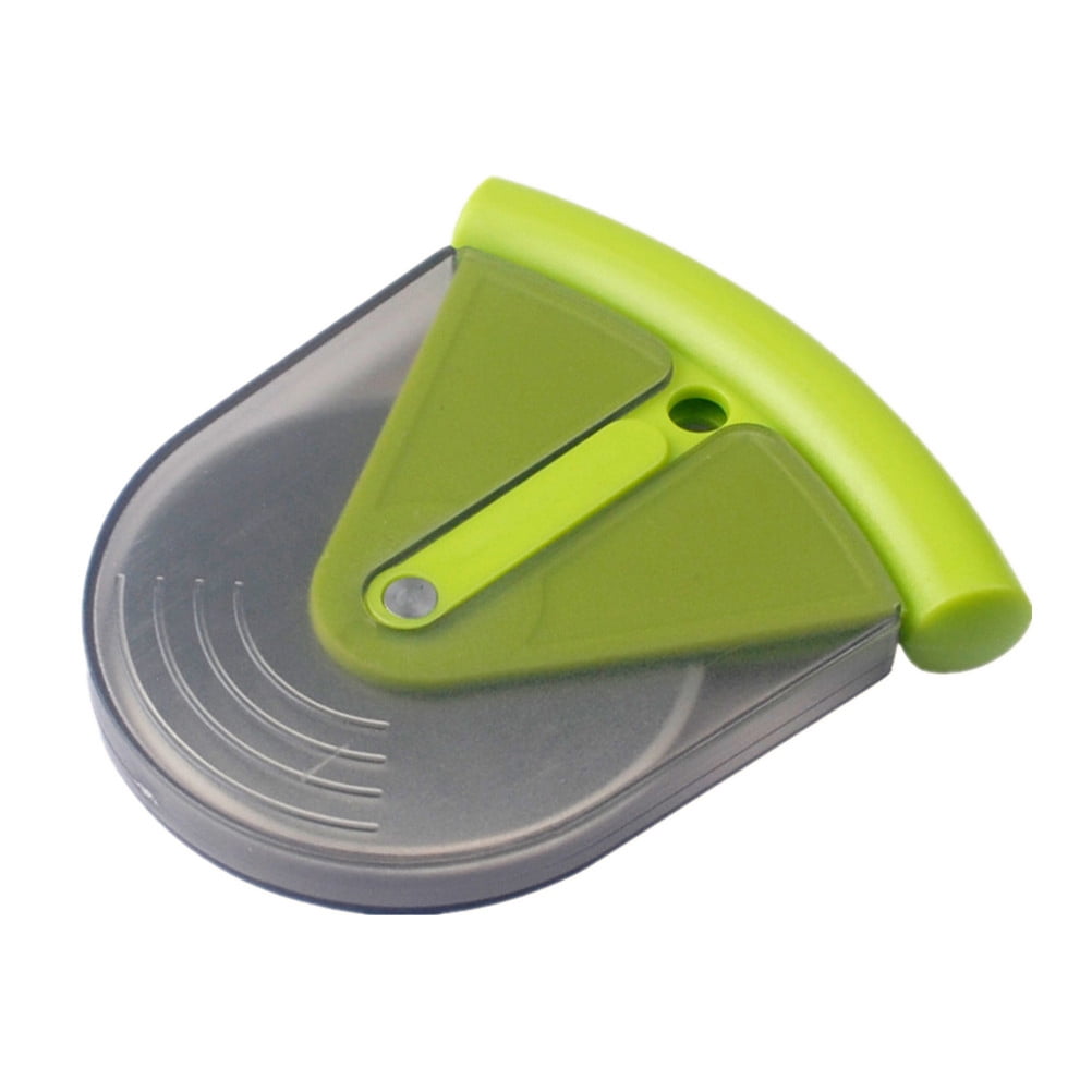 Small Stainless Steel Pizza Wheel Cutter Slicer with ABS Cover (Green ...
