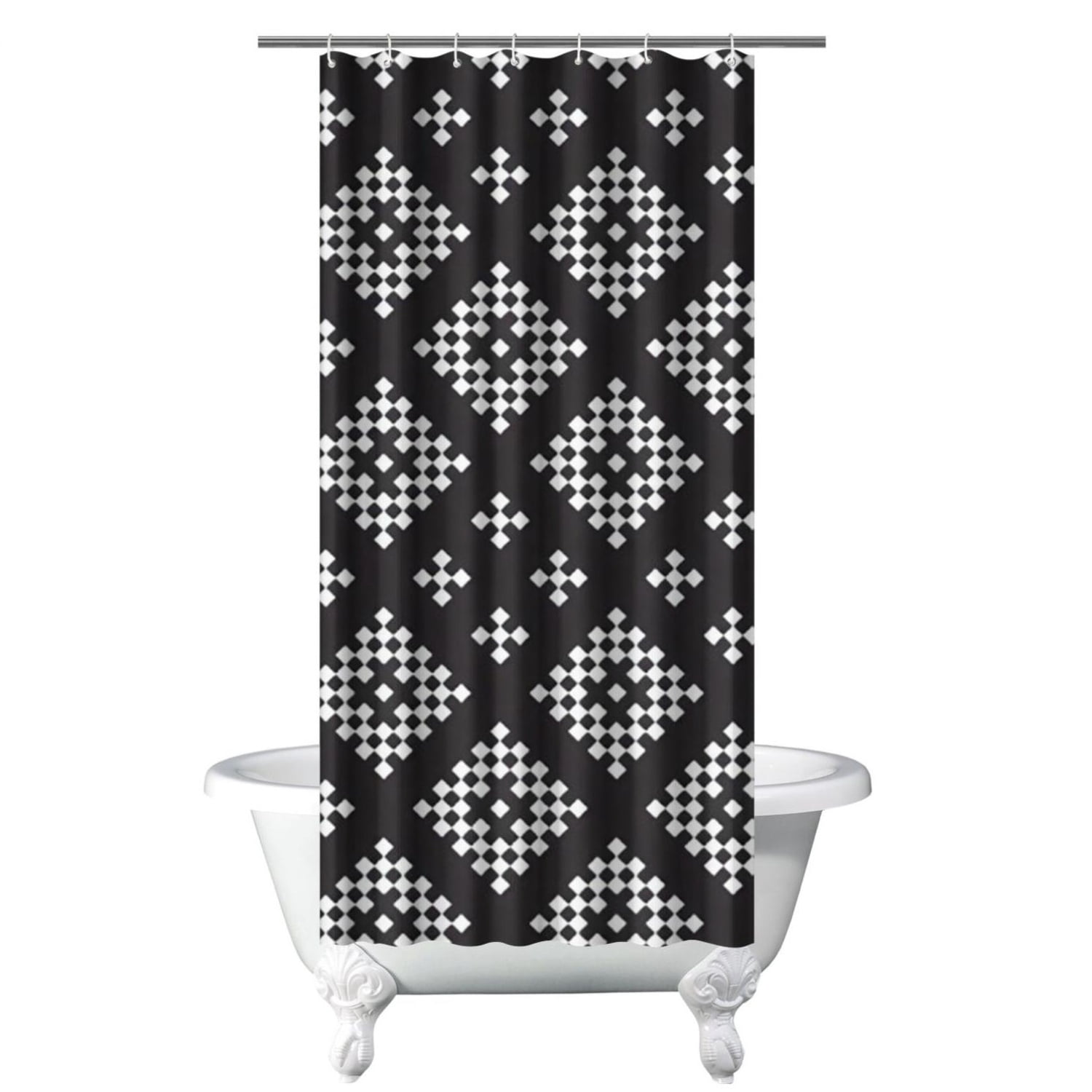 Small Stall Narrow Shower Curtain 36"W x 72"L – Tropical Bohemian ...
