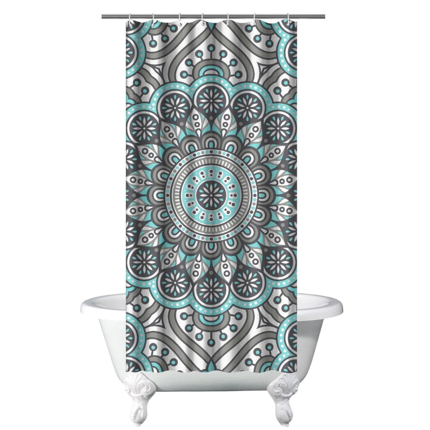 Small Stall Narrow Shower Curtain 36"W x 72"L – Tropical Bohemian ...