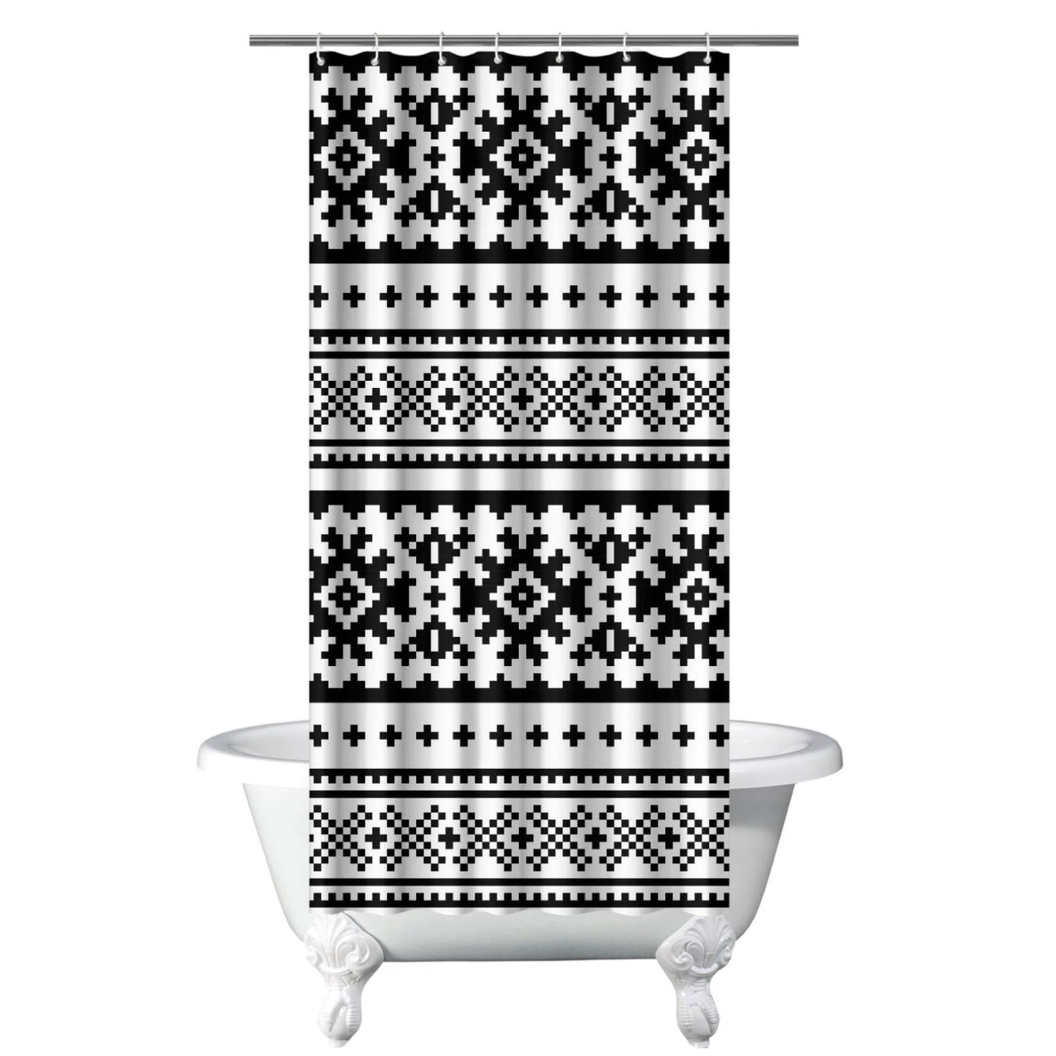 Small Stall Narrow Shower Curtain 36"W x 72"L – Tropical Bohemian ...