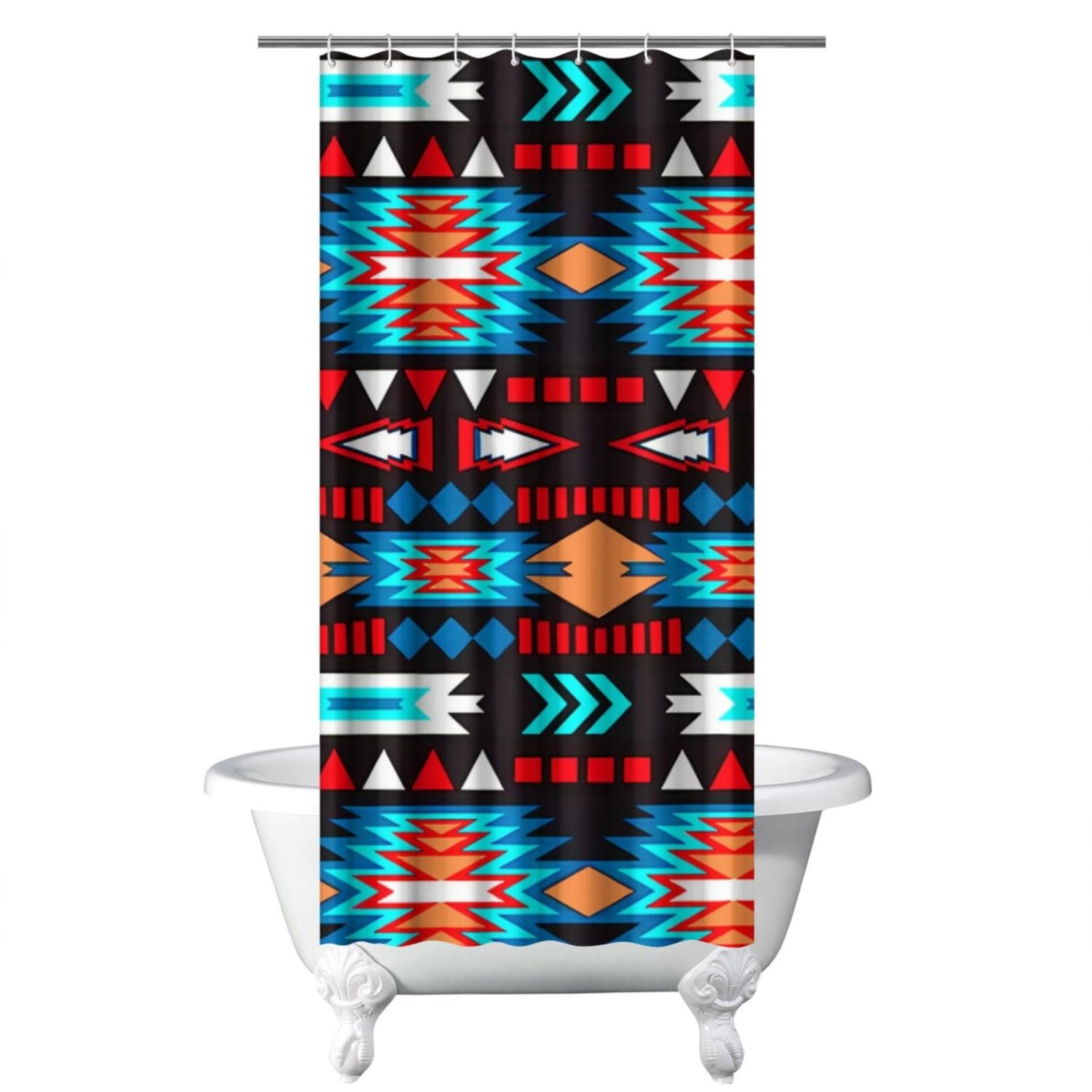 Small Stall Narrow Shower Curtain 36"W x 72"L – Tropical Bohemian ...