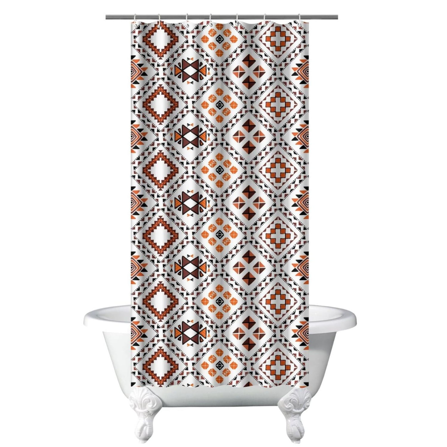 Small Stall Narrow Shower Curtain 36"W x 72"L – Tropical Bohemian ...