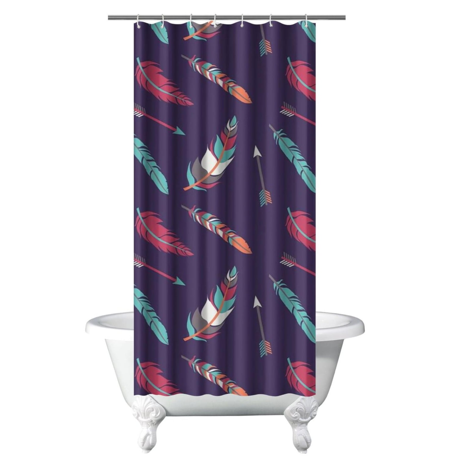 Small Stall Narrow Shower Curtain 36"W x 72"L – Tropical Bohemian ...