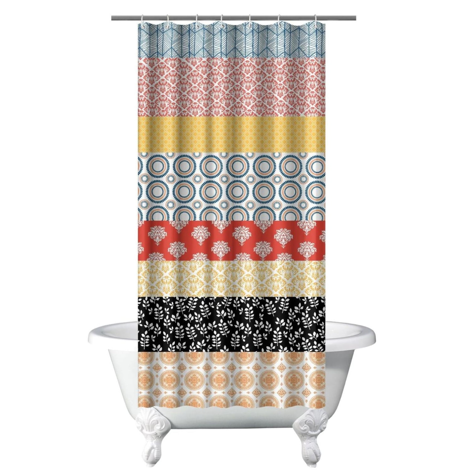 Small Stall Narrow Shower Curtain 36"W x 72"L – Tropical Bohemian ...