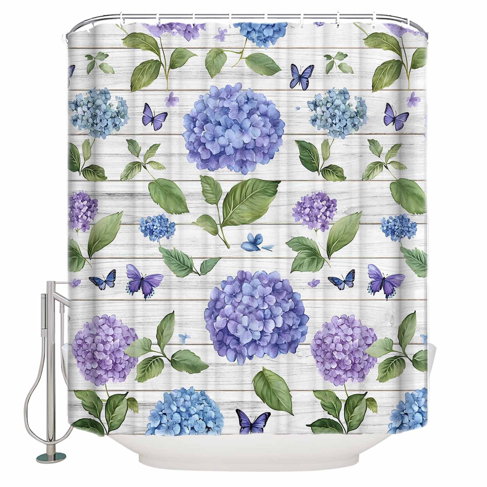 Small Stall Shower Curtain 48x72 Inch Narrow Half Size Purple ...