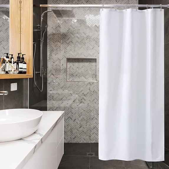 Small Stall Shower Curtain Liner Washable, 36 x 72 Inches, Fabric ...