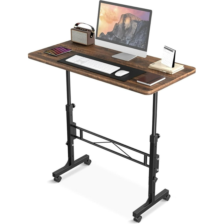 Rolling desk small store