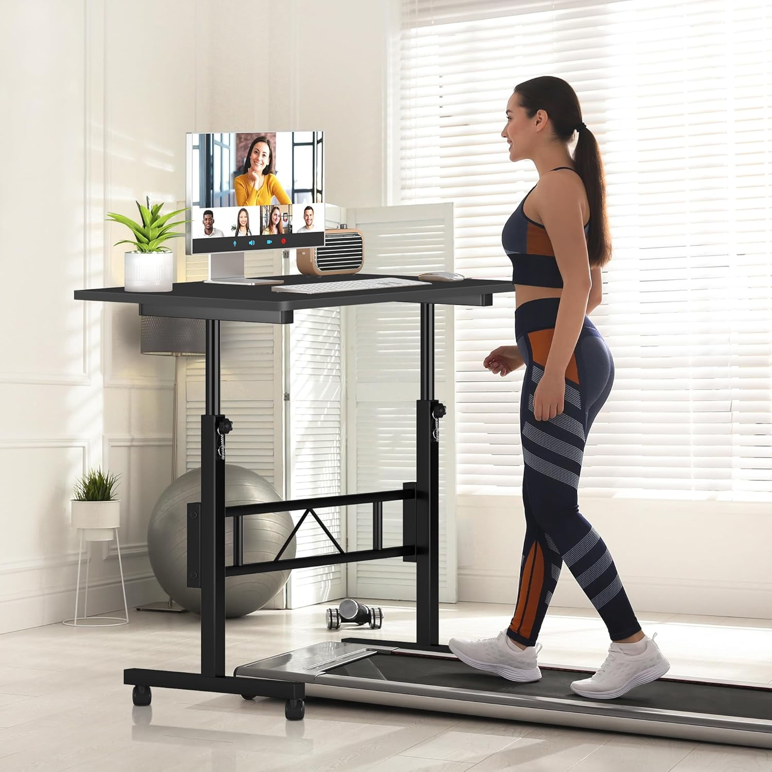 Small Standing Desk Adjustable Height for Sitting and Standing ...