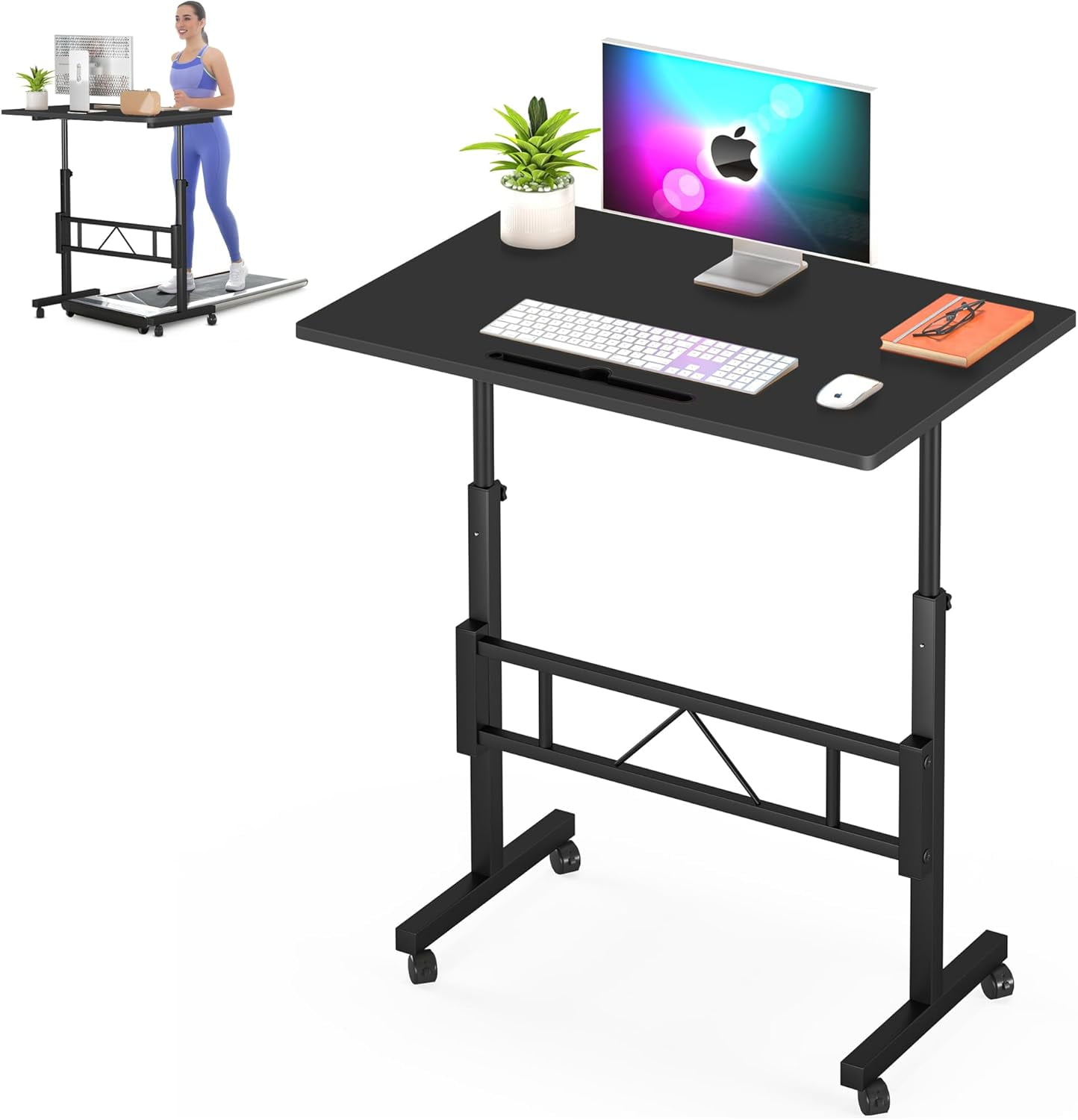 Small Standing Desk Adjustable Height for Sitting and Standing ...
