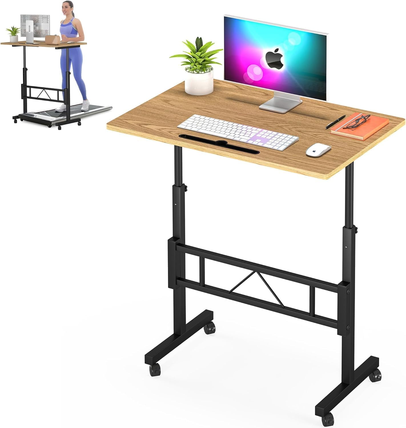 Small Standing Desk Adjustable Height for Sitting and Standing ...