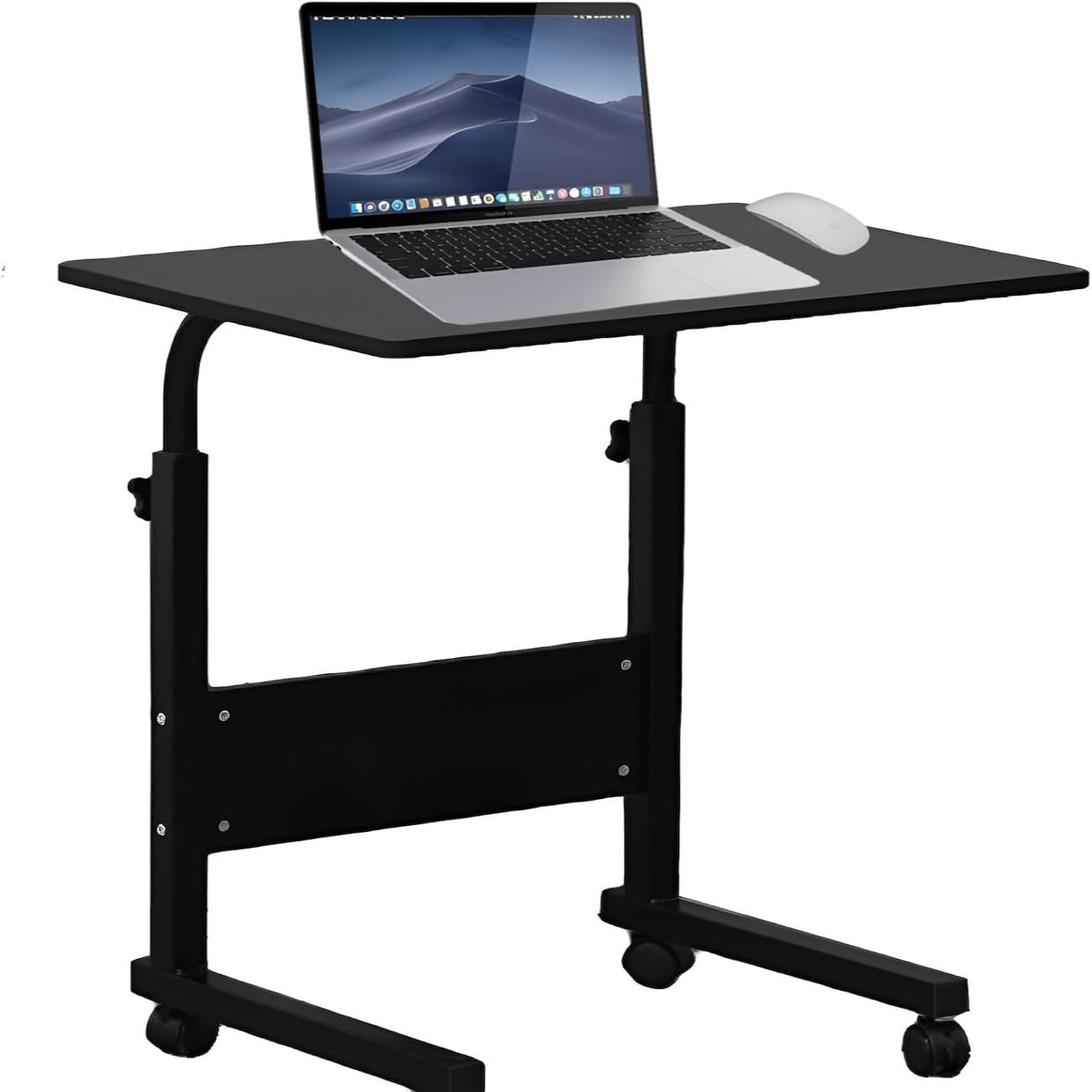 Small Standing Desk Height Adjustable Computer Desk with Lockable ...