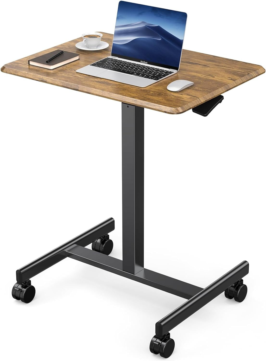 Small Standing Desk, Mobile Stand up Desks with Lockable Wheels ...