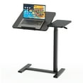 Small Standing Desk Rolling Table Adjustable Height, Laptop Mobile ...