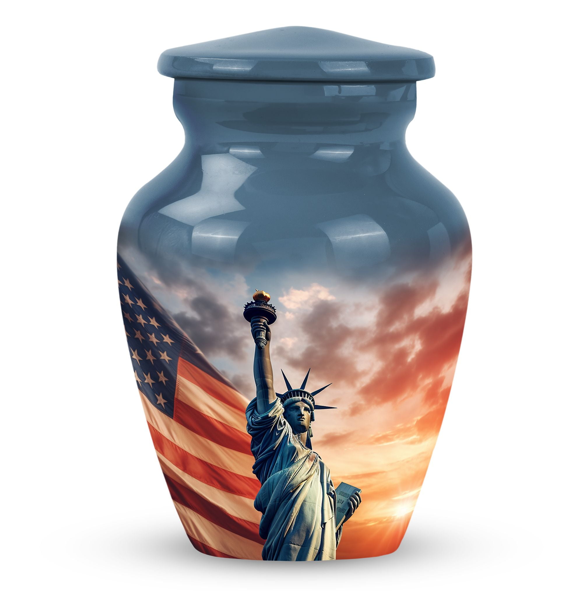 Small Statue Of Liberty Of Flag Urn - Urn For Human Ashes Adult Women ...