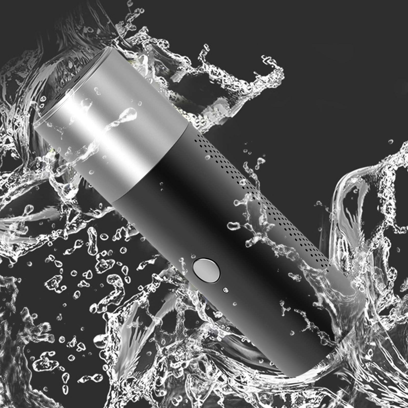 Small Steel Flashlight Bluetooth Speaker Outdoor Metal Small Speaker ...