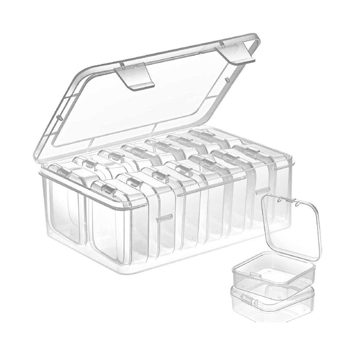 Small Storage Box with Lid Small Plastic Clear Box Plastic Storage ...