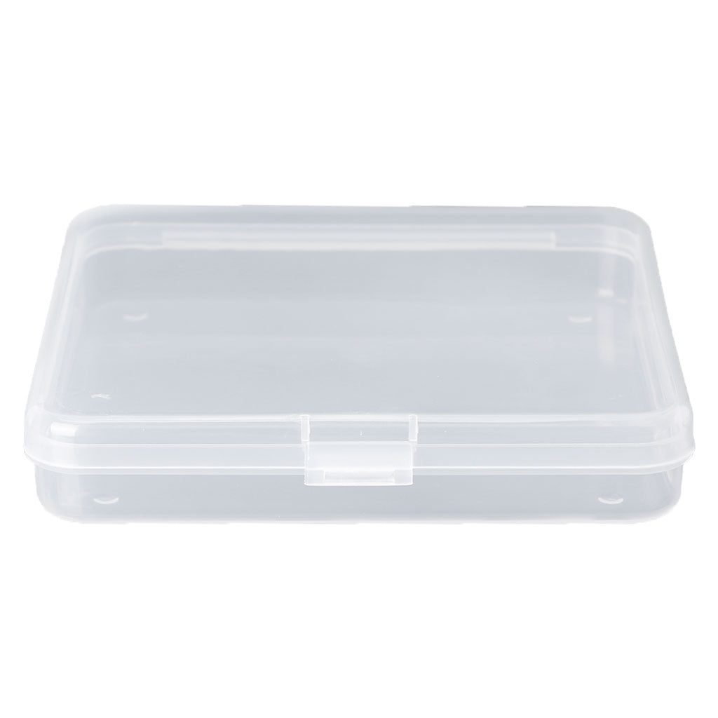 Small Storage Box with Lid Transparent Plastic Square Multipurpose ...