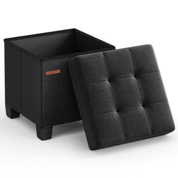 Small Folding Storage Ottoman, Foot Rest Stool, 12 x 12 x 12.Inches ...