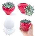 Small Strawberry Storage Box Silicone Resin Mold with lids Strawberry ...