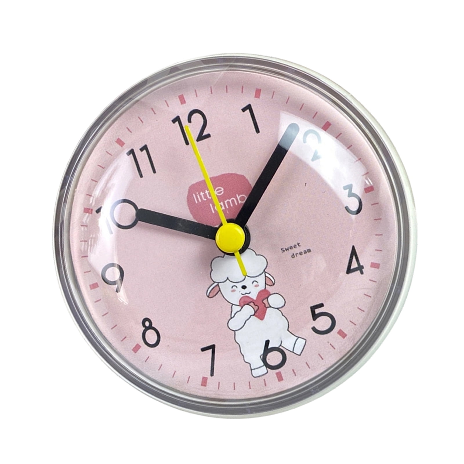 Small Suction Mount Clock Waterproof Plastic Housing Operated For Humid ...