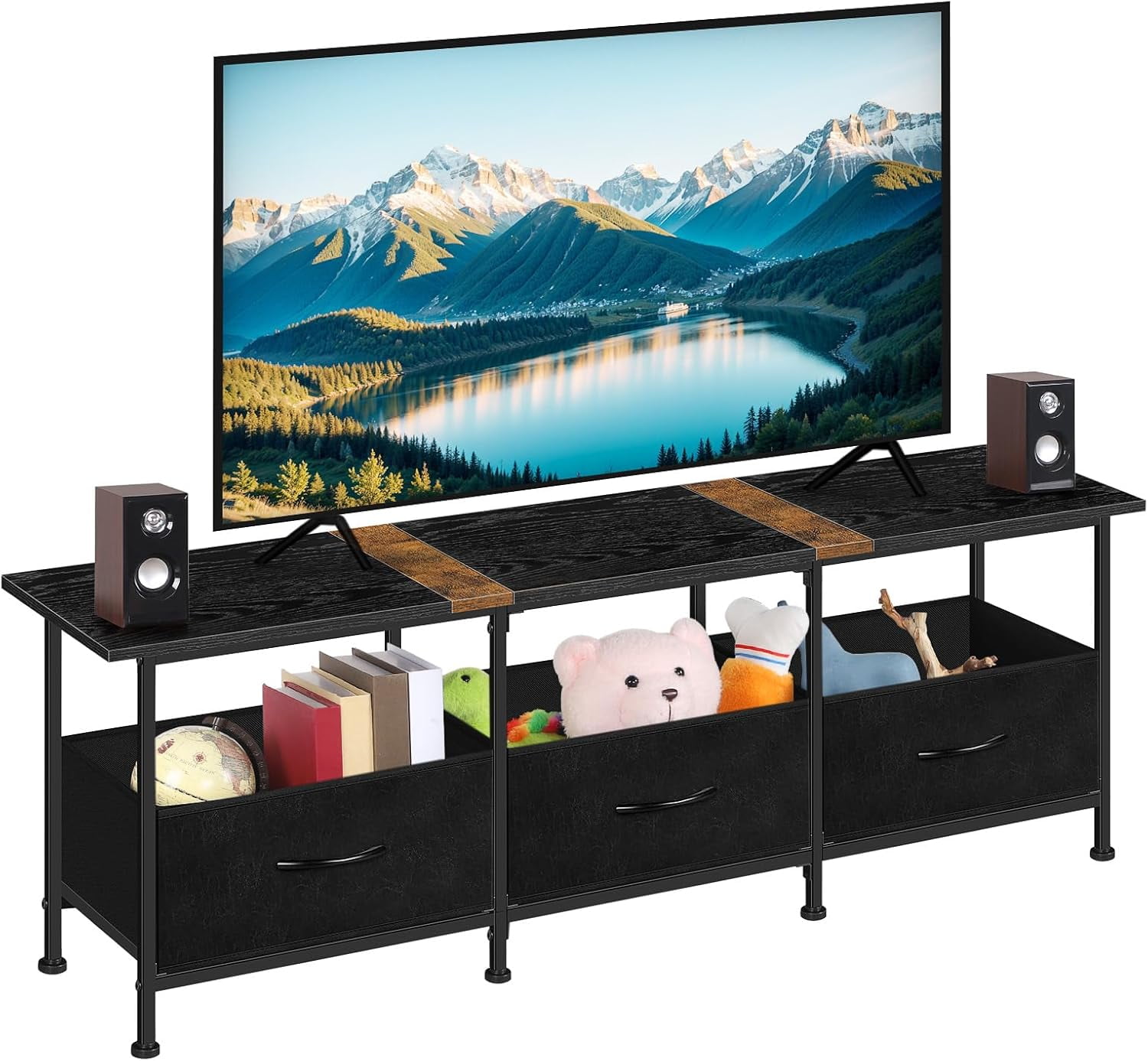 Small TV Stand for Living Room Entertainment Center with Storage TV ...