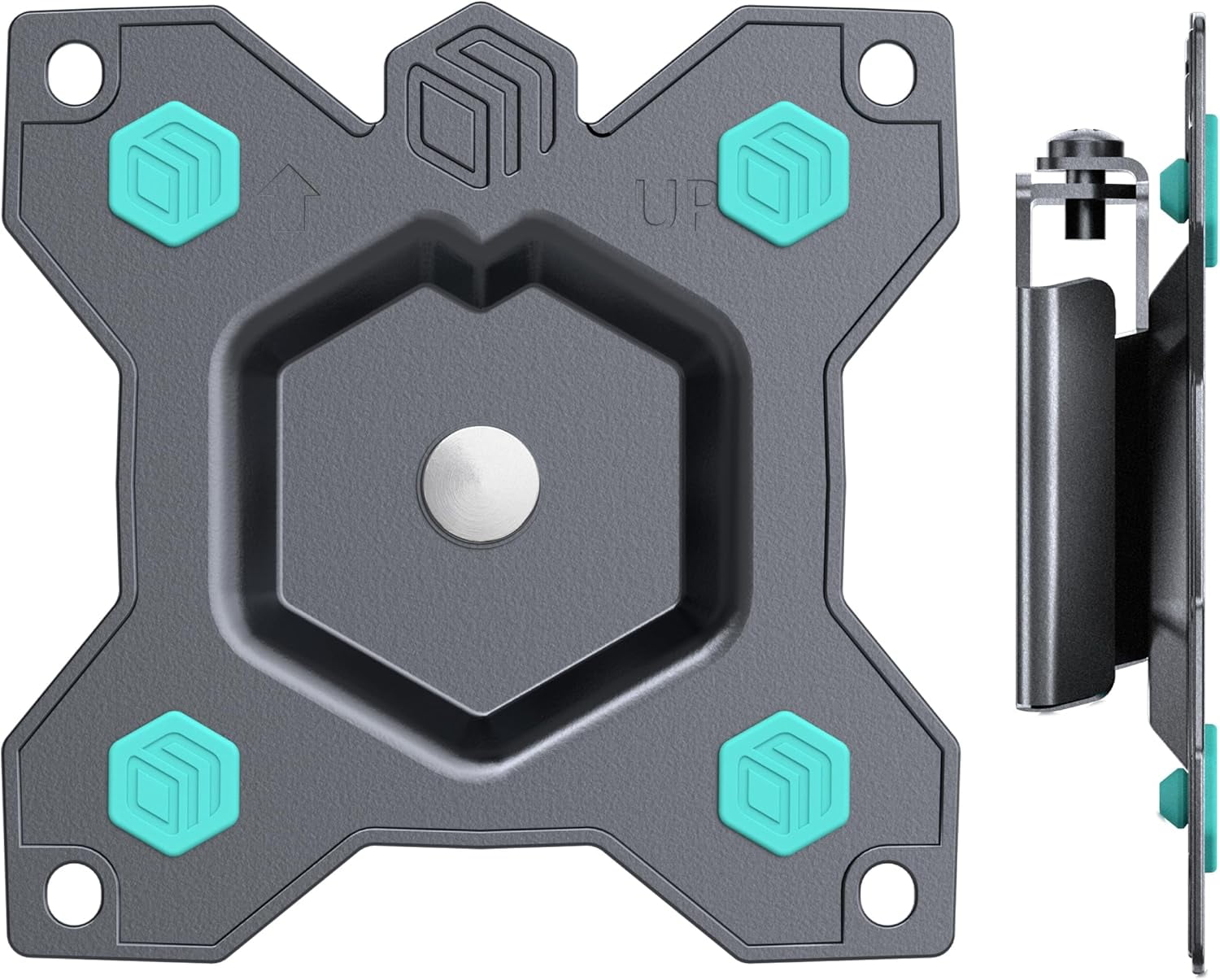 Small TV Wall Mount for 10-35 Inch Screen up to 44.1 lbs, 360° Rotating ...