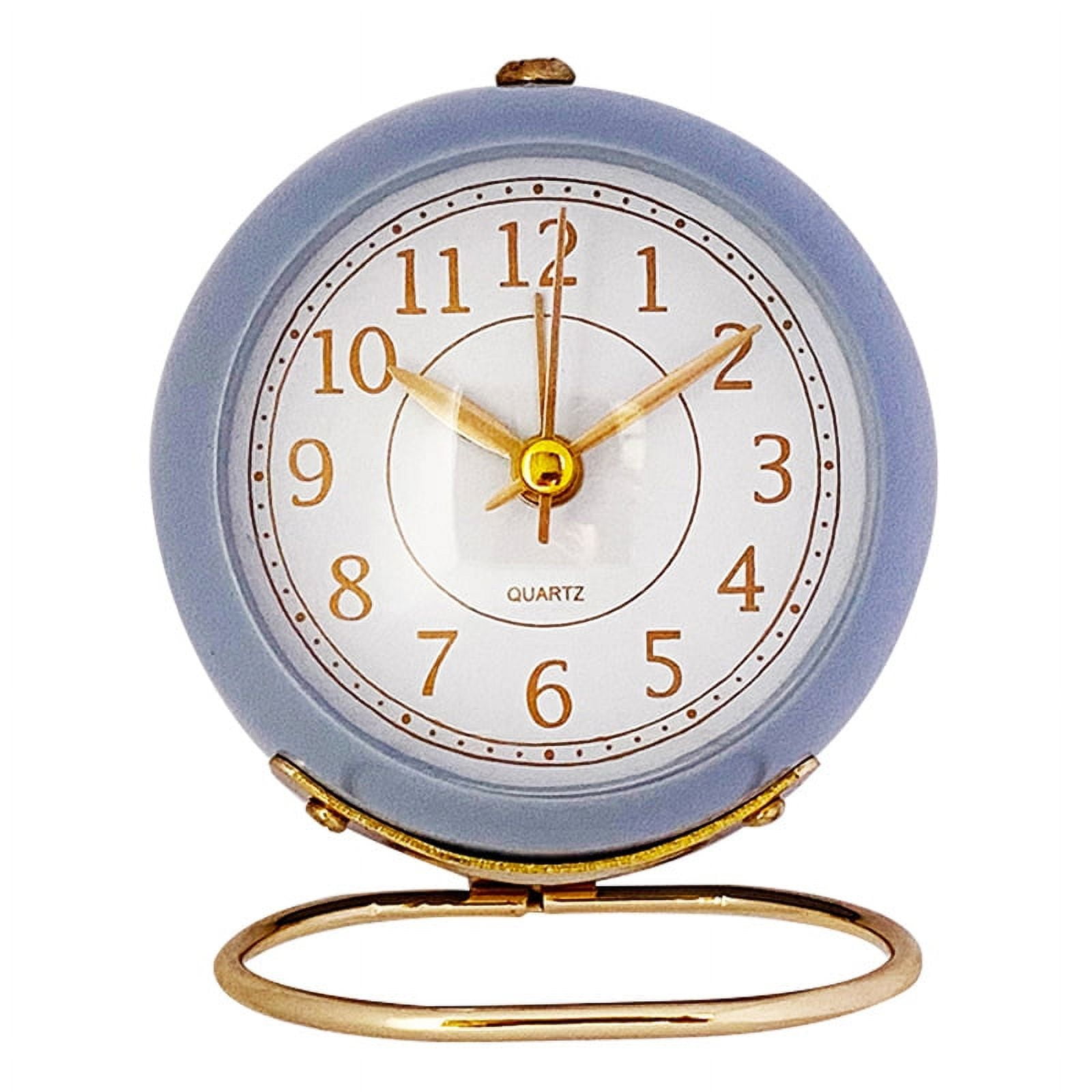 Small Table Clocks, Classic Tabletop Kids Room Analog Alarm Clock ...