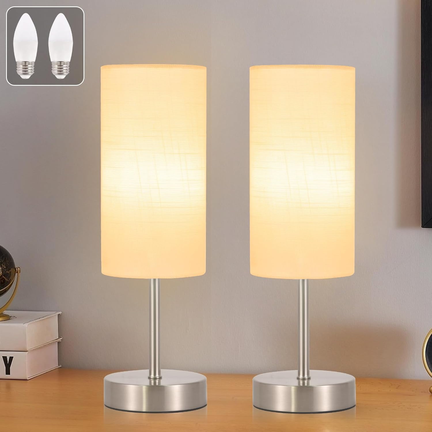 Small Table Lamp, Bedside Table Lamp for Bedroom, Lamp for Nightstand ...