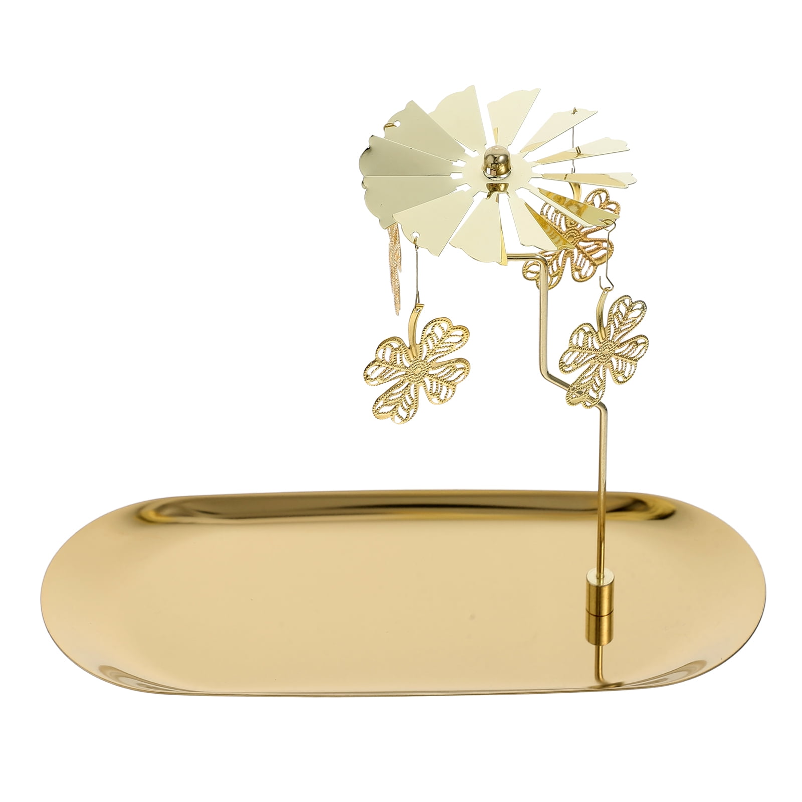 Small Table Lamp Flower Pot Decoration Rotating Candlestick - Walmart.com