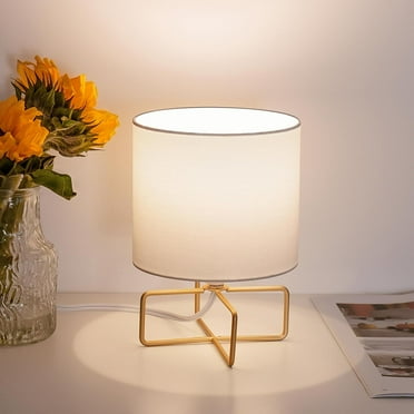 Simple Designs Gemini 2 Pack Mini Touch Lamp with Brushed Nickel Base ...