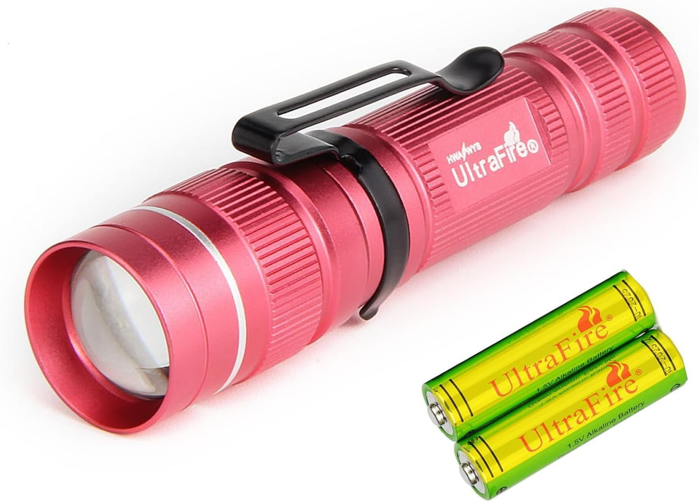 Small Tactical LED Flashlight with AA Battery, 300 Lumens 3 Modes ...