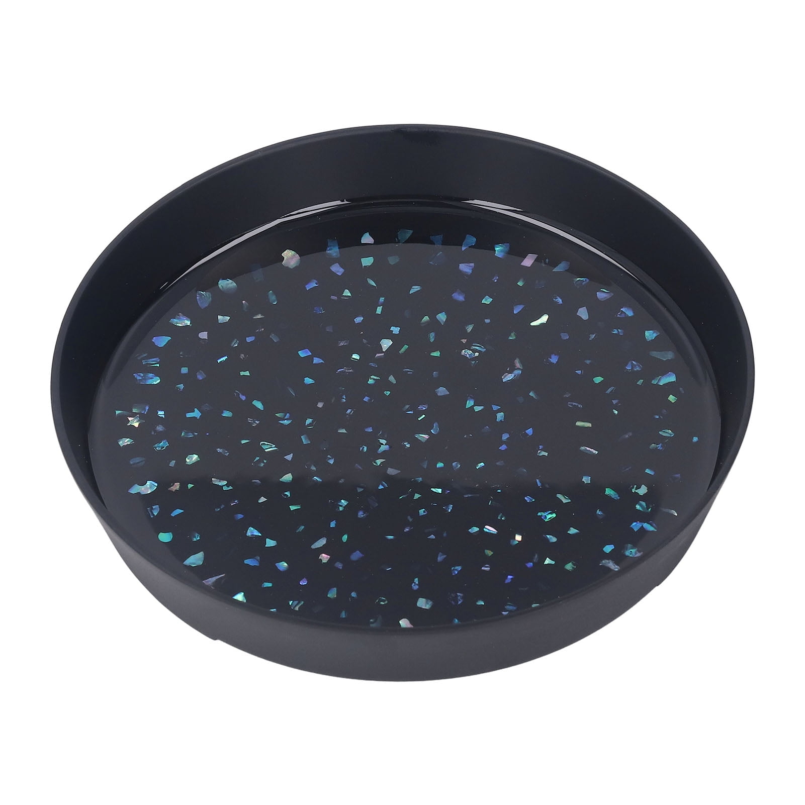Small Tea Tray Complex Pattern Round Alloy Decorative Tea Serving Tray ...