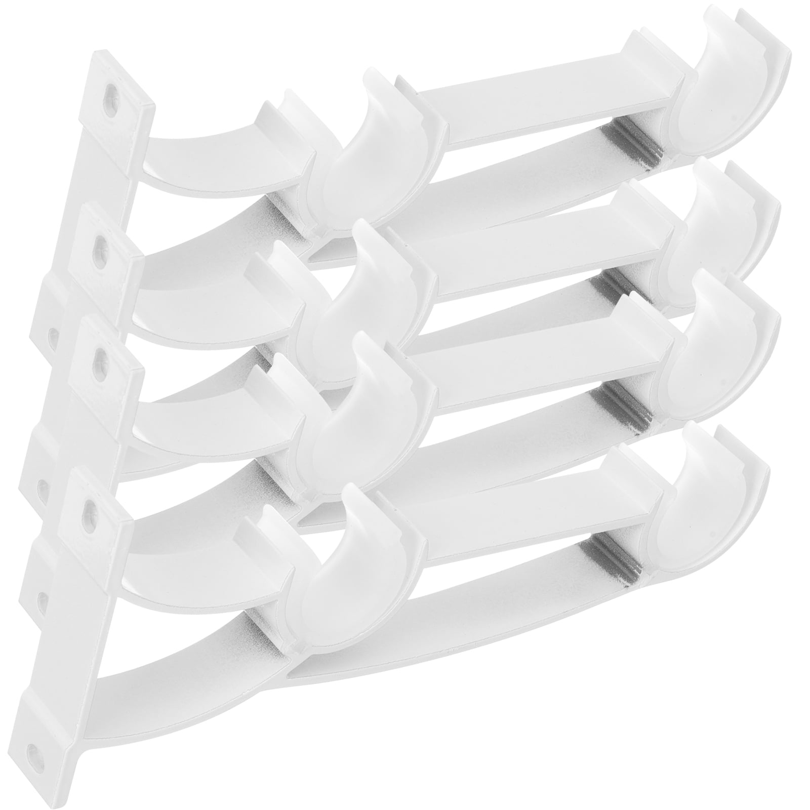 Small Tension Rod Curtain Holders for Drapes Roman Bracket Metal ...